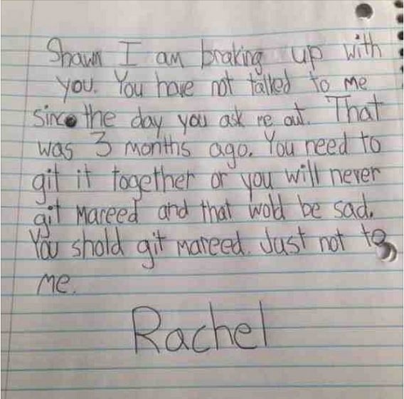 This Viral Break up Letter From A Primary Schooler Is Adorable this-viral-break-up-letter-from-a-primary-schooler-is-adorable