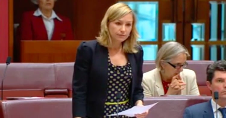 Senator Larissa Waters is asked in Parliament if she's married.