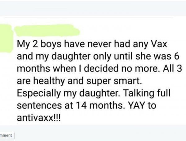 A roundup of the most ridiculous things anti vaxxers say. A roundup of the most ridiculous things anti vaxxers say.