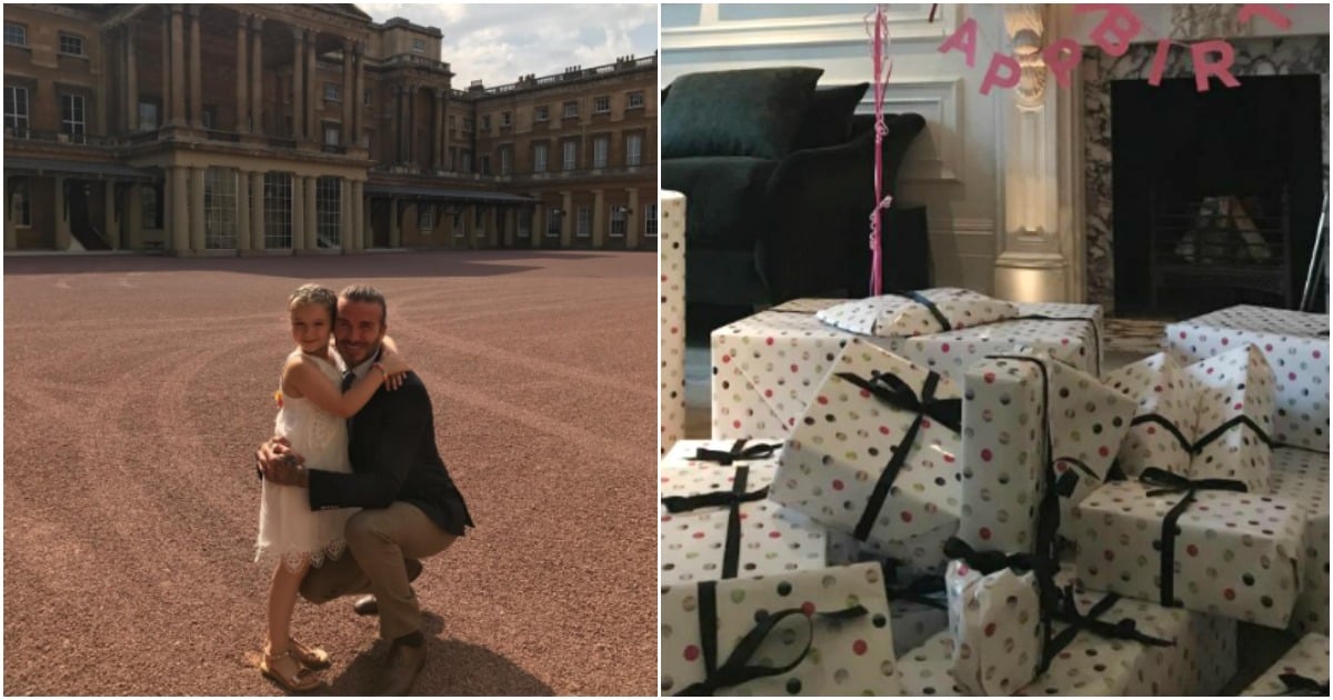 Harper Beckham birthday party at Buckingham Palace.