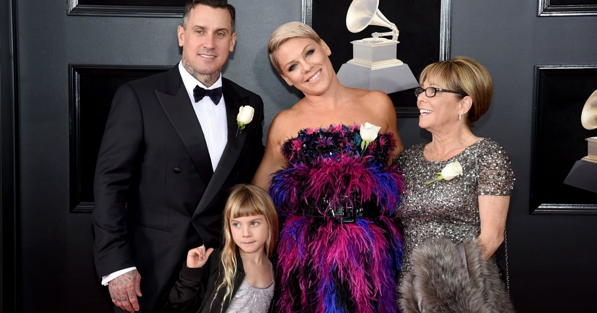 Pink just walked the Grammys red carpet with her family and her son's ...